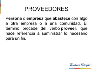 Costos fijos de provedores y cadena de abastecimiento | PPT