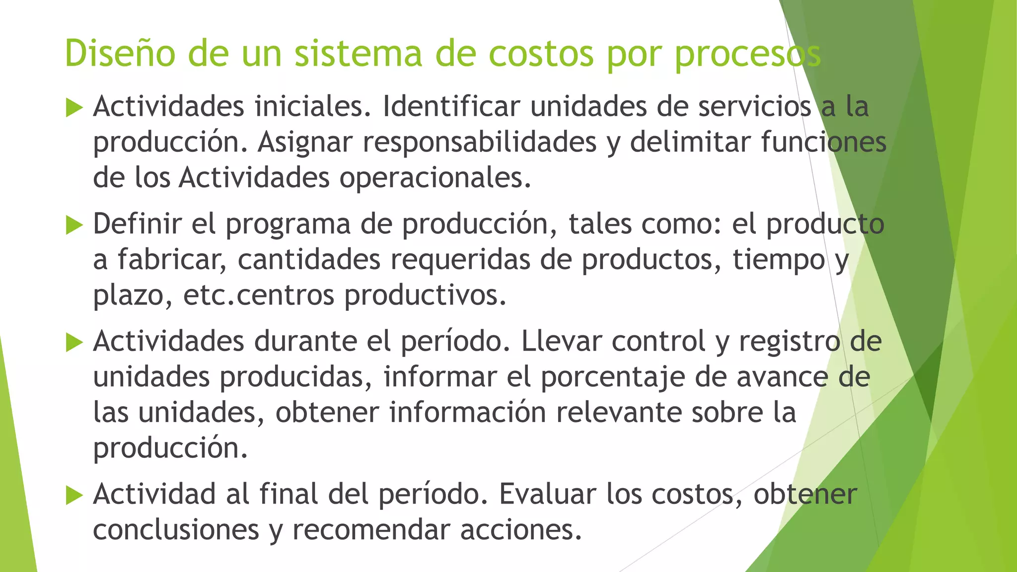 Costos por procesos | PPTX