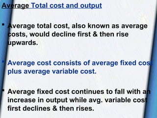 presentation of cost output Analysis.ppt