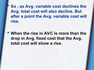 presentation of cost output Analysis.ppt