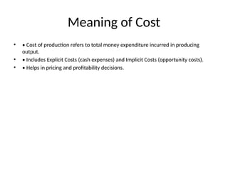 Cost_Output_Relationship (1).pptx for bcom bba and mba | PPTX