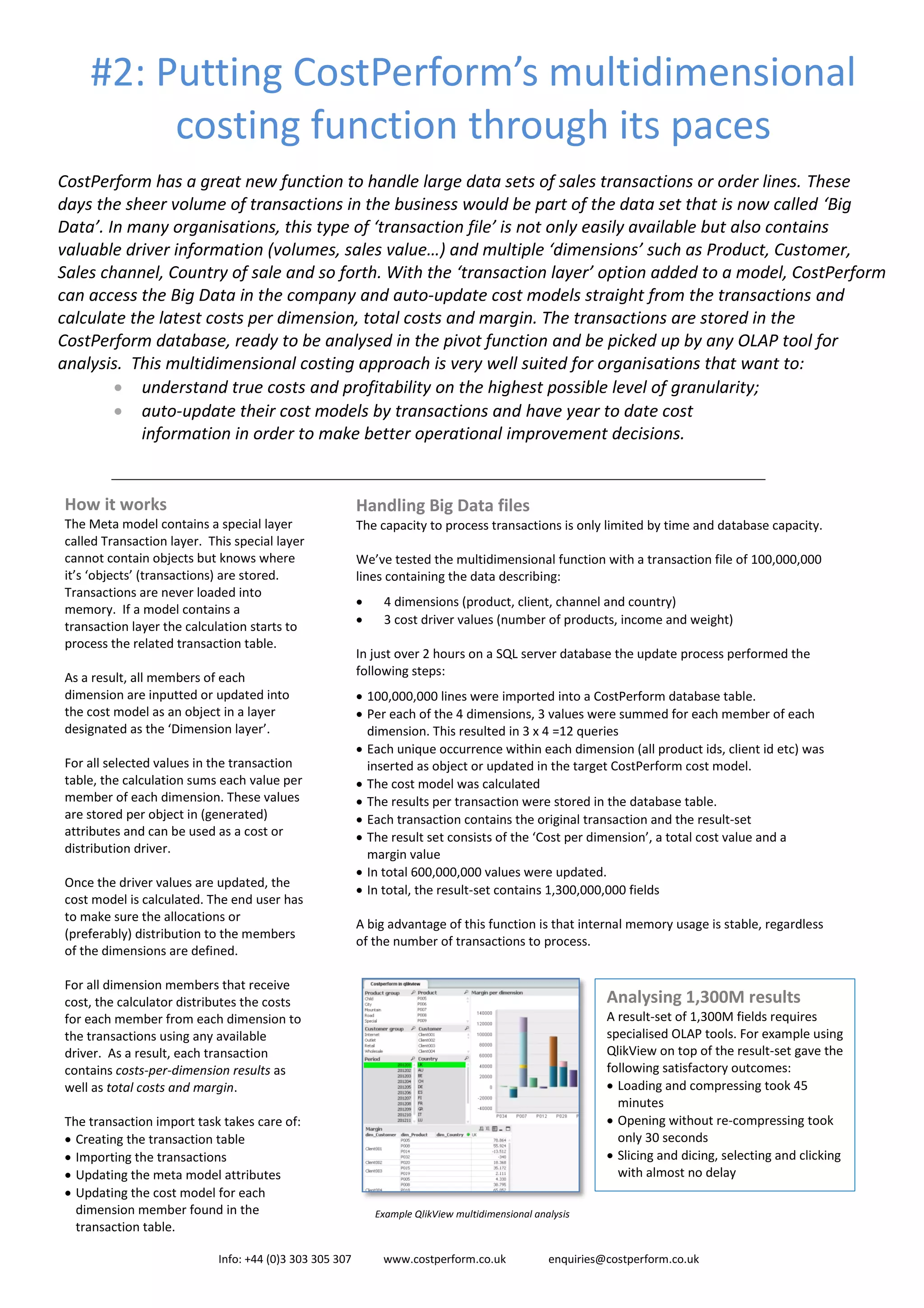 CostPerform’s multidimensional costing function leads to improved profitability | PDF