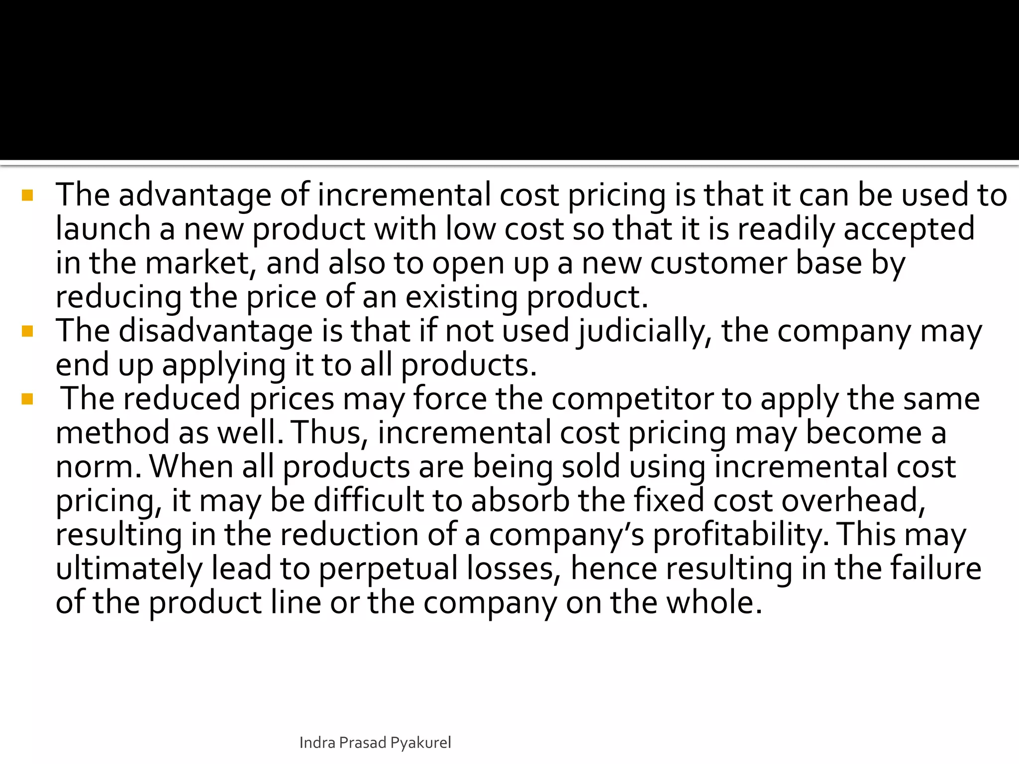 Cost plus and Incremental pricing method | PPTX
