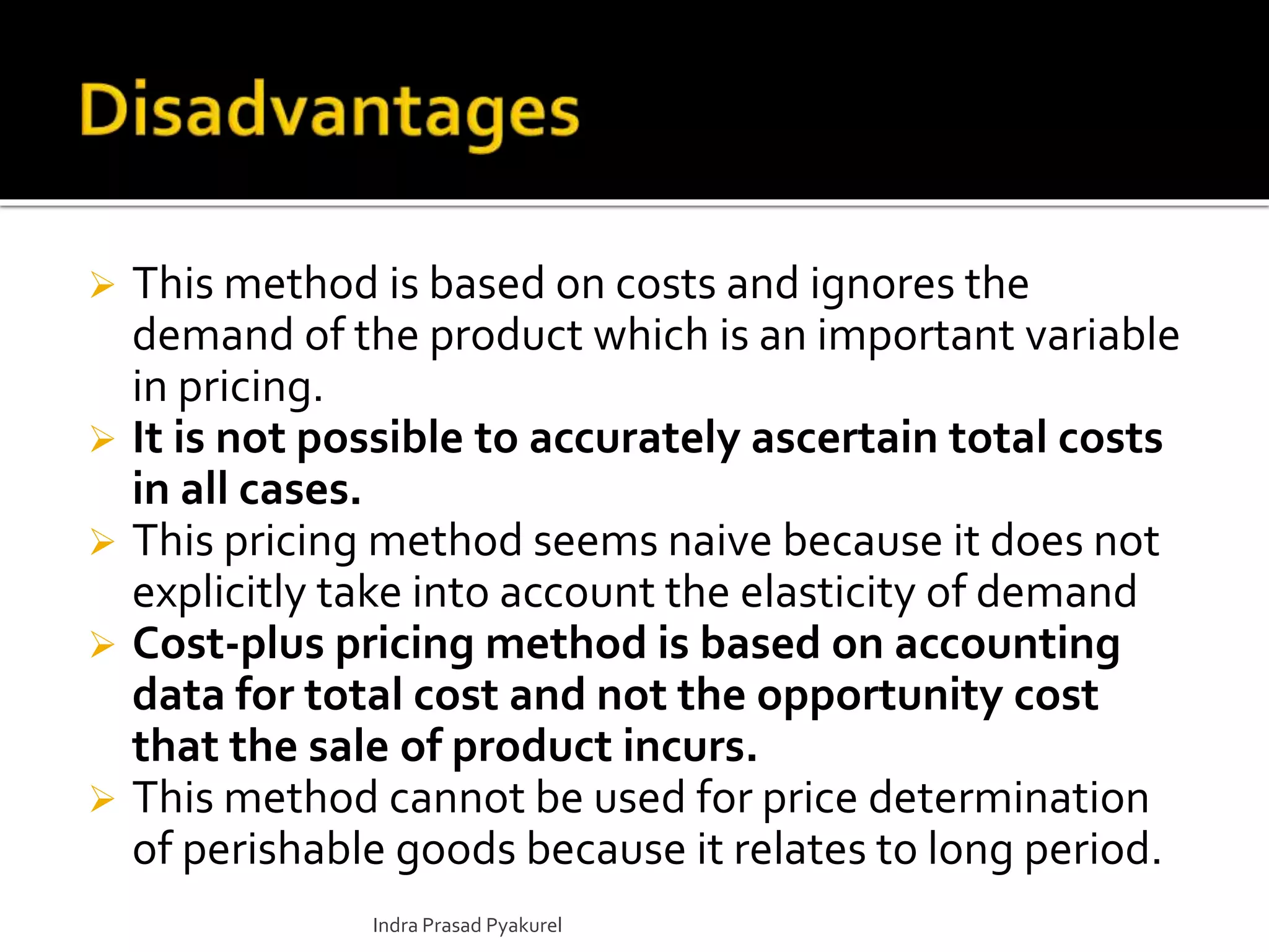 Cost plus and Incremental pricing method | PPTX