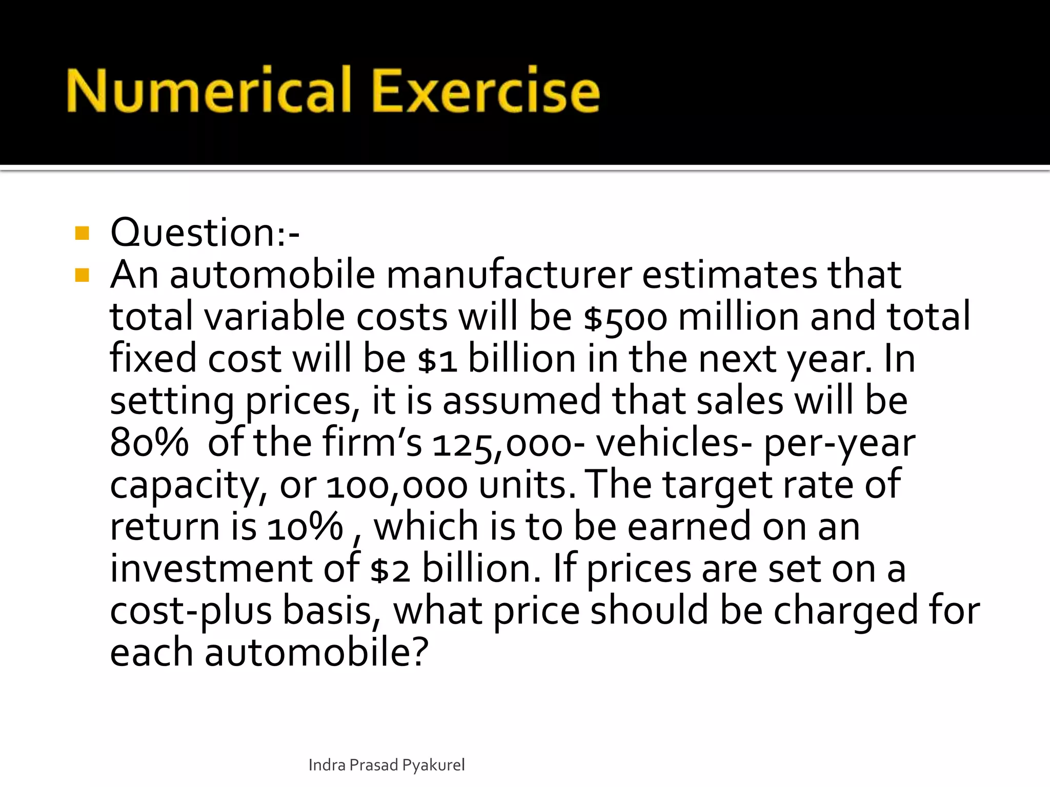 Cost plus and Incremental pricing method | PPTX