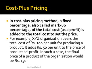 Cost plus and Incremental pricing method | PPT