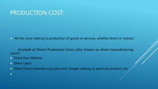classification of cost according to finction | PPTX