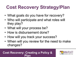 Cost recovery policy and plan | PPT