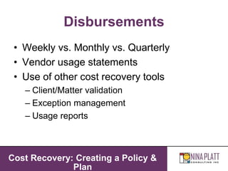 Cost recovery policy and plan | PPT