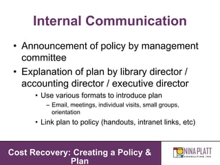 Cost recovery policy and plan | PPT