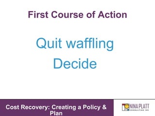 Cost recovery policy and plan | PPT