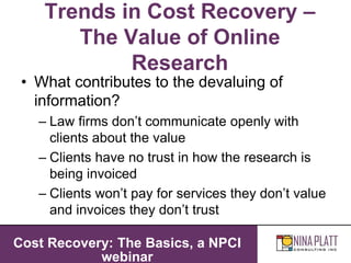 Cost Recovery : The Basics | PPTX