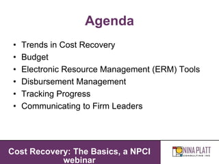 Cost Recovery : The Basics | PPTX