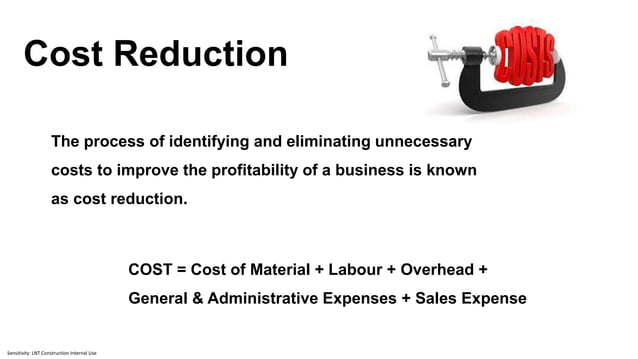 Cost reduction | PPTX