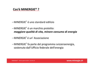 Costruire secondo Minergie. Vantaggi, incentivi? | PDF