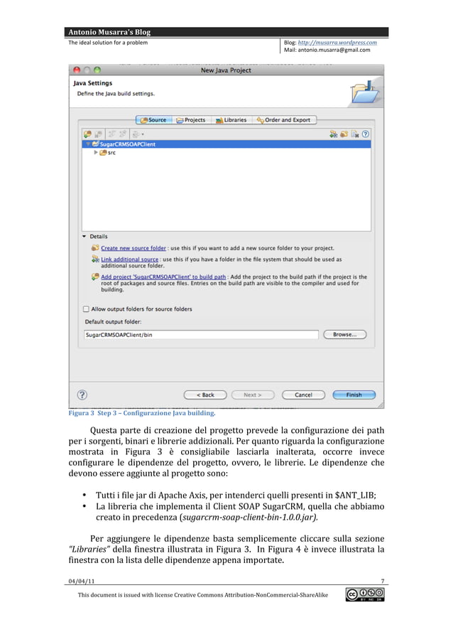 Costruire un client Java per SugarCRM | PDF