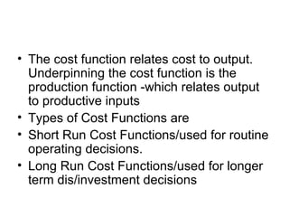 Costs | PPT