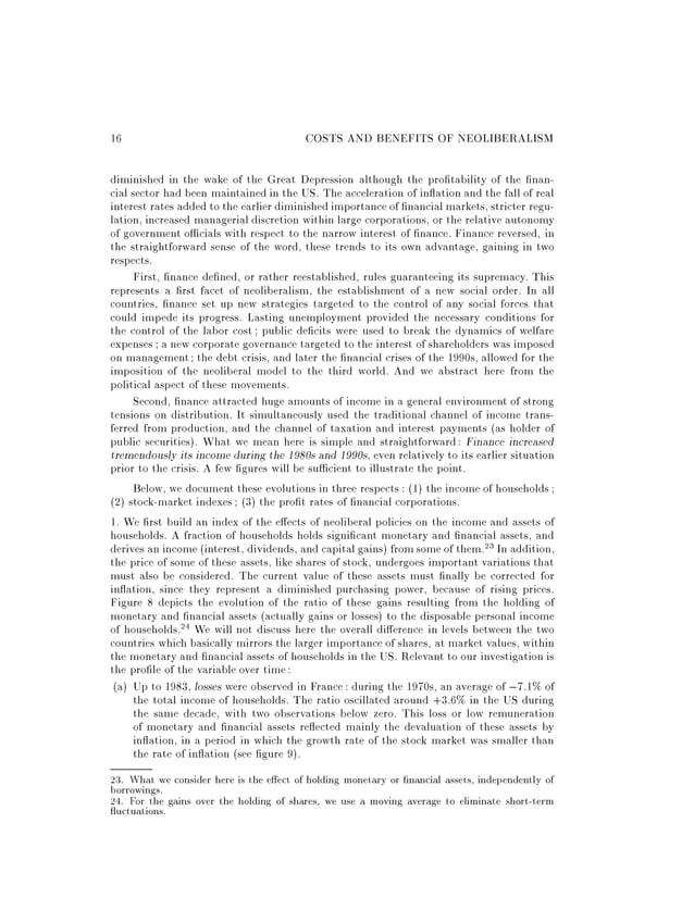 Costs and Benefits of Neoliberalism | PDF