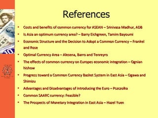 Costs Of Common Currency | PPS