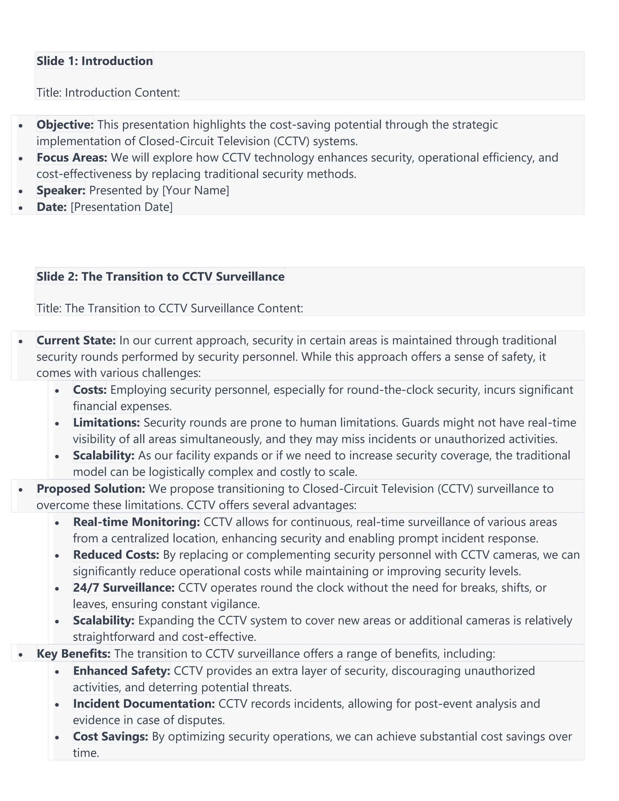 Cost Saving Proposal- CCTV.docx