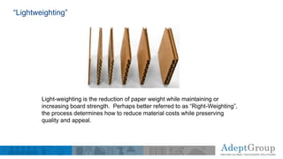 Packaging Cost Savings Beyond Sourcing: Corrugated Packaging | PPTX
