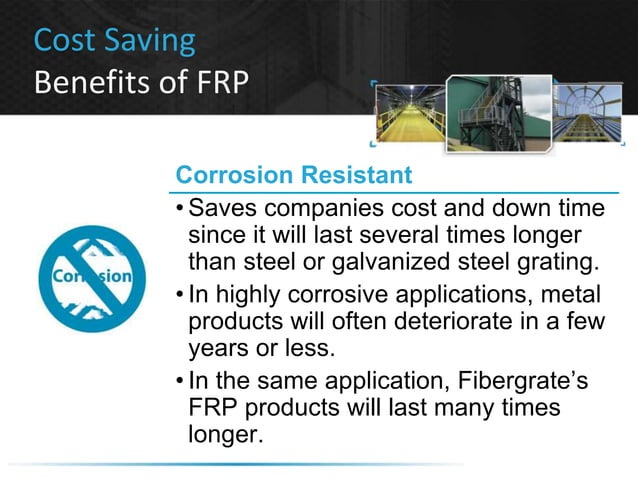 Cost Saving Benefits of FRP | PPTX