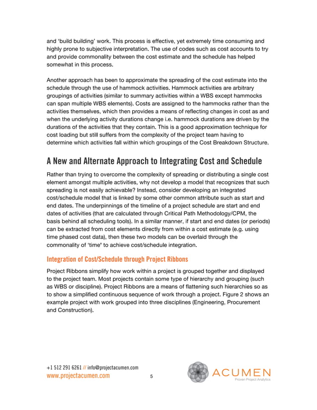 An Alternate Approach to Cost and Schedule Integration | PDF