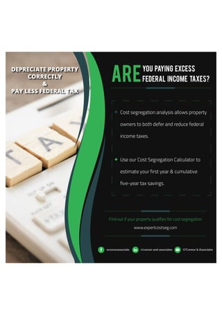 Eliminate or reduce your property taxes with O'Connor | PDF