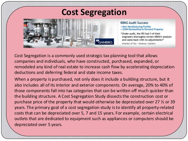 Cost Segregation Studies