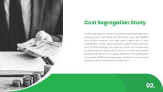 Cost segregation study and its benefits | PPT