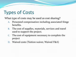 Cost Sharing Basics | PPT
