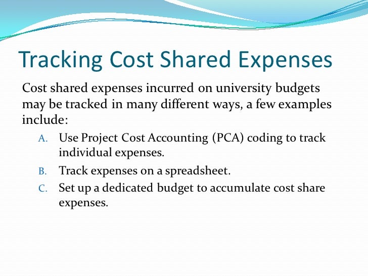 Cost Sharing Basics