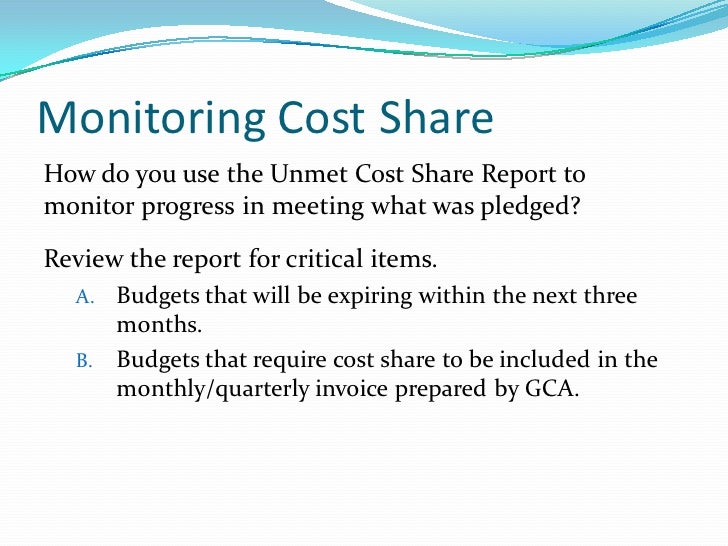 Cost Sharing Basics