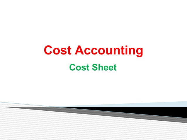 cost-sheet-ppt