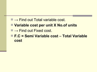Cost sheet1 | PPT