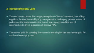 COSTS OF BANKRUPTCY IN FINANCE IS VERY IMPORTANT | PPTX