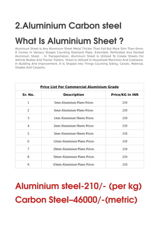Costs of material | PDF