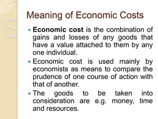 Costs of Production | PPTX