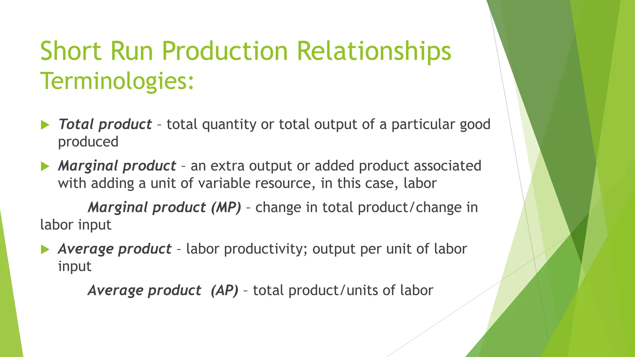 Costs of Production, Production Function, Law of Diminishing Returns.pptx