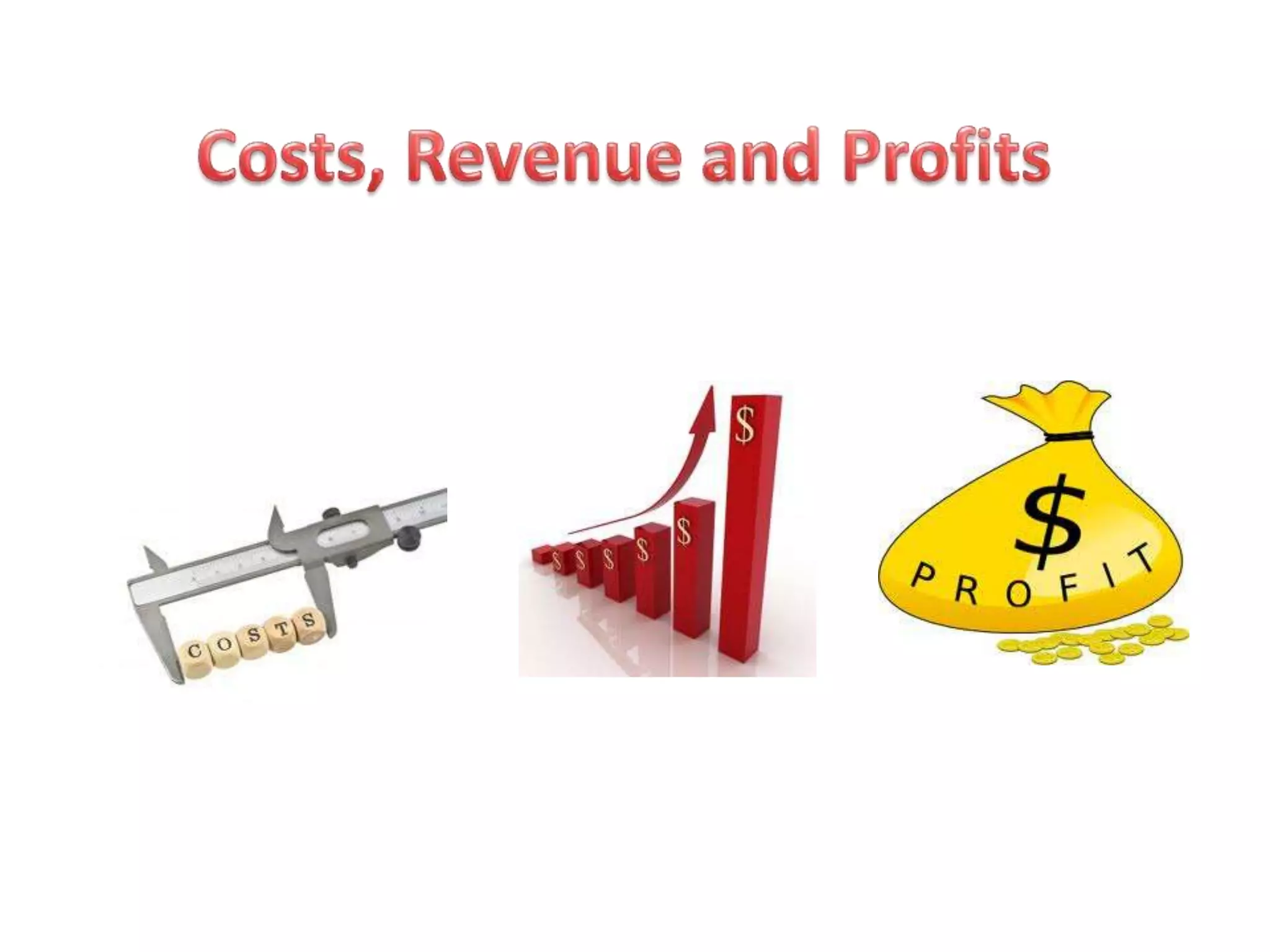 Costs, revenue and profit | PPTX