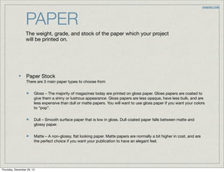 How much does it cost to print a magazine? | PPT