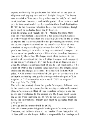 Cost Transfer (Ocean Shipping).docx