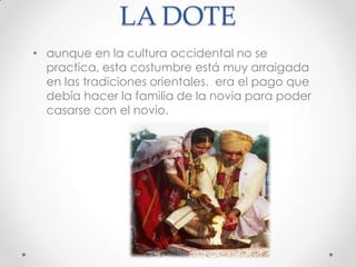 Costumbres y tradiciones en el matrimonio | PPTX