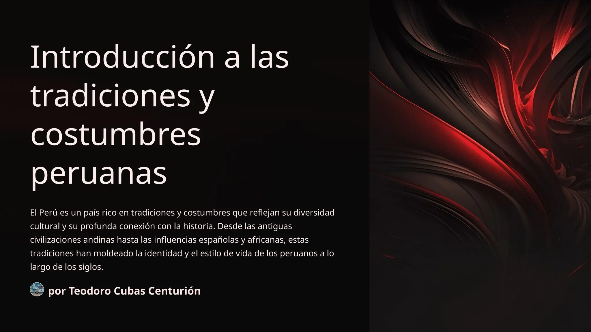 COSTUMBRES Y TRADICIONES PERUANAS PARA CONCER UN POCO MAS.pptx