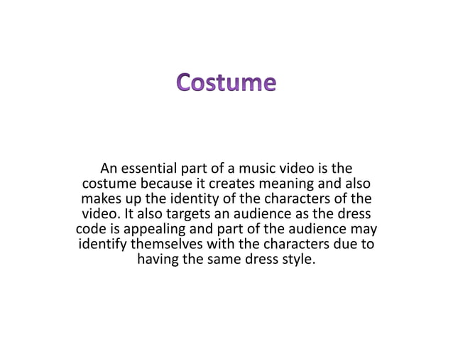 Costume | PPT