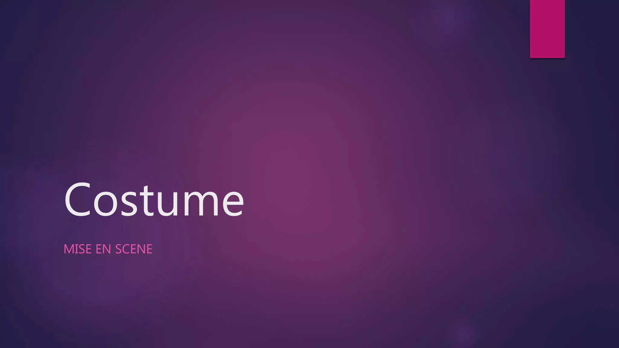 Costume | PPTX