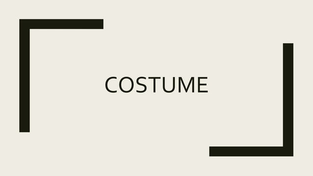 Costume | PPT