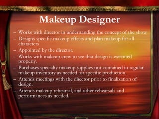 Costume and makeup designers | PPT