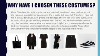 Costume and props report | PPTX | Women\'s Outerwear | Women\'s Clothing