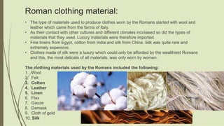ROMAN COSTUME | PPTX